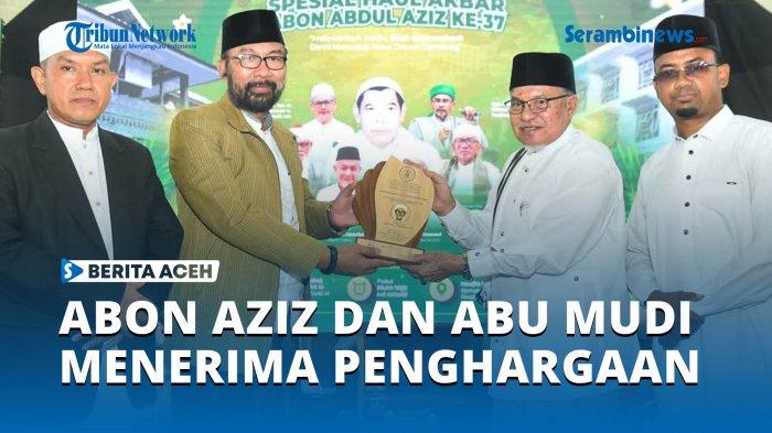 VIDEO - Abon Aziz dan Abu Mudi Menerima Penghargaan Fadhilatu Syaikh di Acara Haul Abon Aziz Ke ...