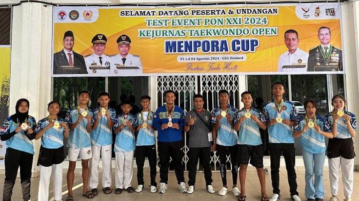 Atlet Taekwondo Langsa Borong 9 Emas 1 Perak dan 2 Perunggu Piala ...