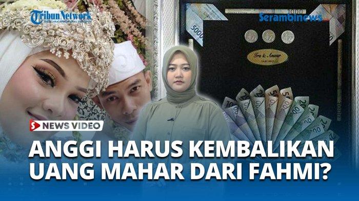 VIDEO Balik ke Pelukan Mantan, Anggi Pengantin Bogor yang Kabur Harus Kembalikan Mahar Fahmi ...