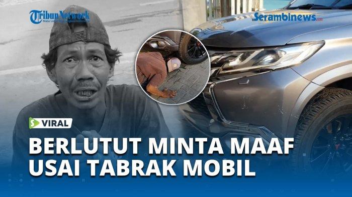 VIDEO Bapak ini Tak Sengaja Tabrak Mobil Hingga Berlutut Minta Maaf, Reaksi Pemiliknya Tuai ...