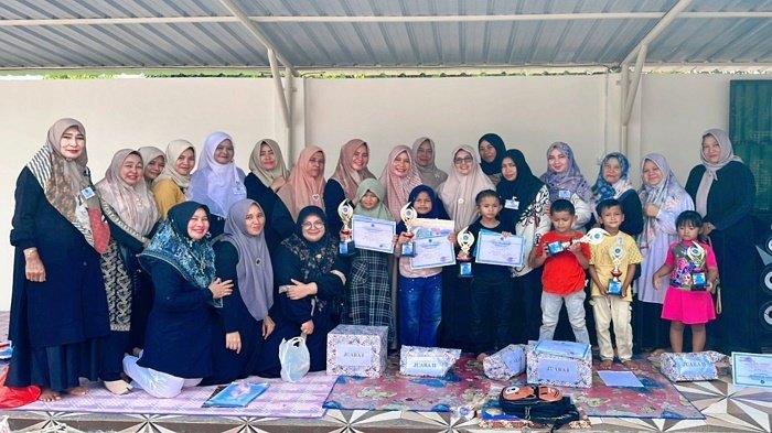 Puluhan Anak-anak Geulanggang Baro Ikut Lomba Mewarnai - Serambinews.com