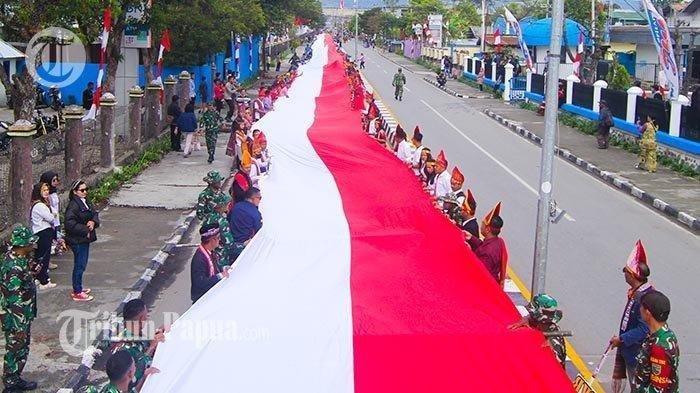 Perayaan HUT Ke-78 RI di Papua Semakin Istimewa, Ada Bendera Merah ...