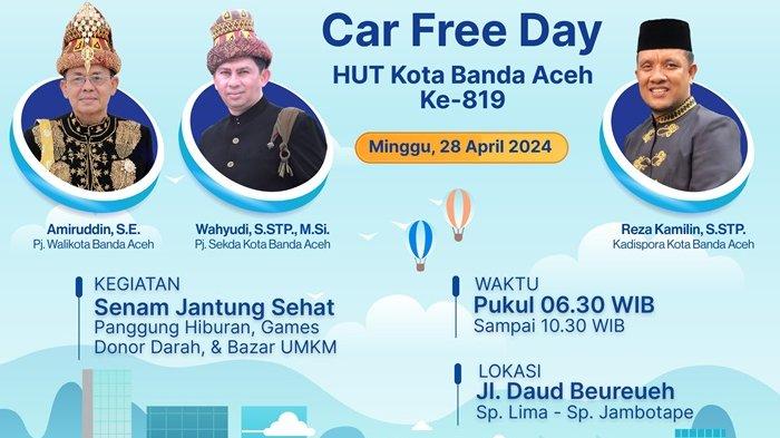 Besok Pagi, Banda Aceh Gelar Lagi Car Free Day di Jalan Daud Beureueh ...