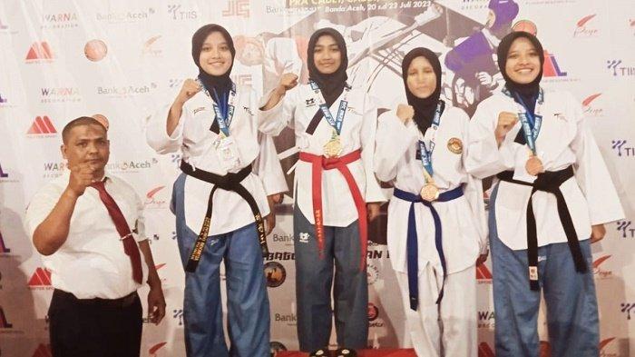Siswi SMKN 1 Calang Raih Medali Emas di Ajang Banda Aceh Taekwondo ...