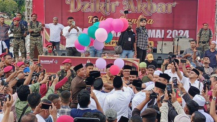 KIP Aceh Timur Deklarasi Pilkada Damai 2024, Empat Cabup-Cawabup Ikut Zikir Akbar - Serambinews.com