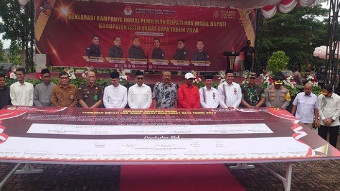 KIP Abdya Gelar Deklarasi Kampanye Damai Paslon Bupati-Wakil - Serambinews.com
