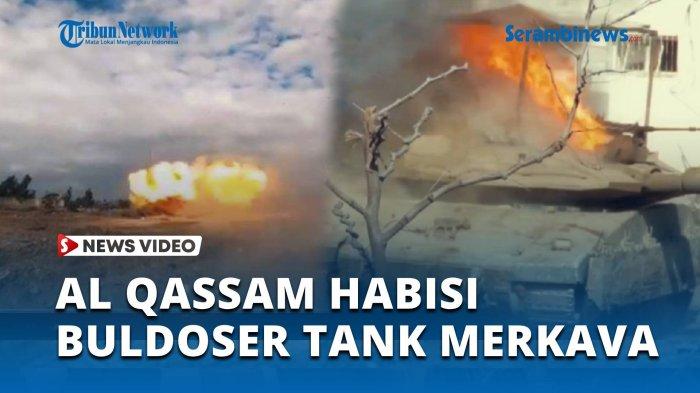 VIDEO Depan Mata, Al Qassam Habisi Buldoser-Tank Merkava dengan Rudal ...