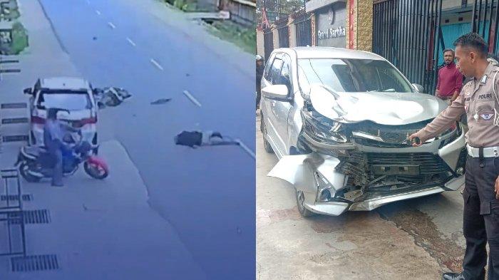 Detik-Detik Aksi Jambret Gagal Lalu Tabrak Mobil Parkir, Terpental ke Jalan, Begini Kondisinya ...