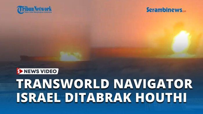 VIDEO Detik-detik Kapal Israel Transworld Navigator Ditabrak Perahu ...