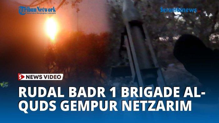 VIDEO Detik-detik Rudal Badr 1 Brigade Al Quds Gempur Permukiman Israel ...