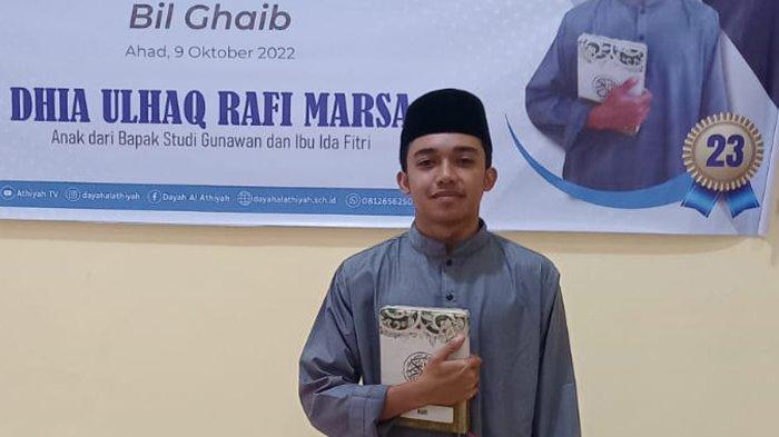 Dhiaulhaq Rafi, Siswa Kelas 3 SMA Asal Aceh Tengah Berhasil Selesaikan ...