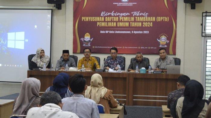 Pemilu 2024, KIP Lhokseumawe Gelar Bimtek Penyusunan Daftar Pemilih Tambahan - Serambinews.com