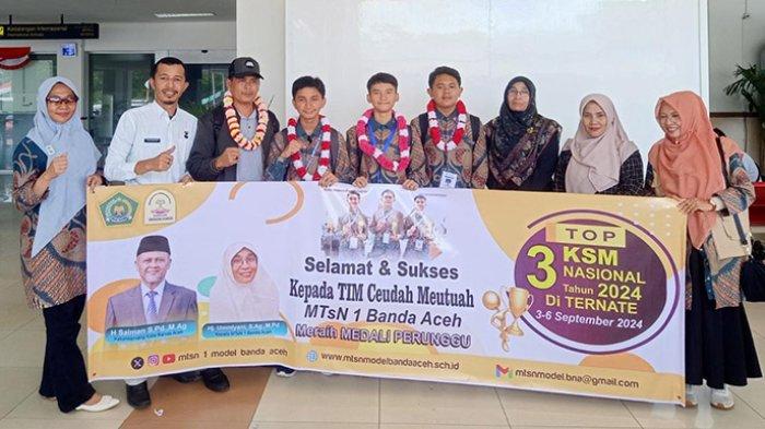 Tiga Pelajar MTsN 1 Model Banda Aceh Sabet Medali Perunggu KSM Tingkat ...