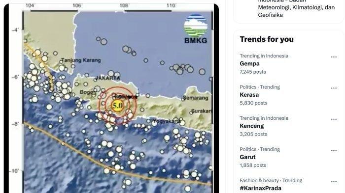 Garut Diguncang Gempa 5,0 Magnitudo, Terasa Kencang di Bandung, Tak berpotensi Tsunami ...