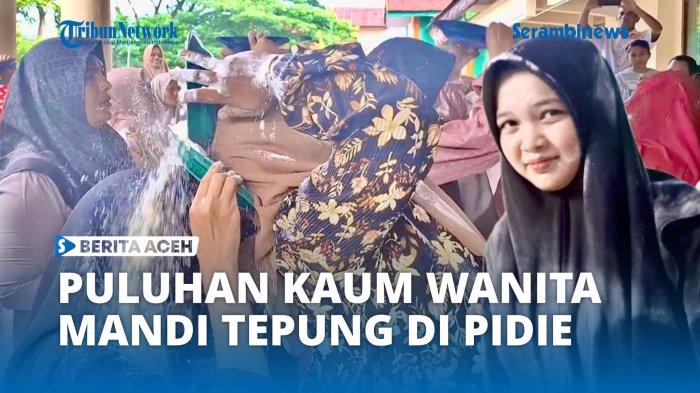VIDEO - Lomba Mandi Tepung Meriahkan HUT Ke-79 RI di Pidie ...