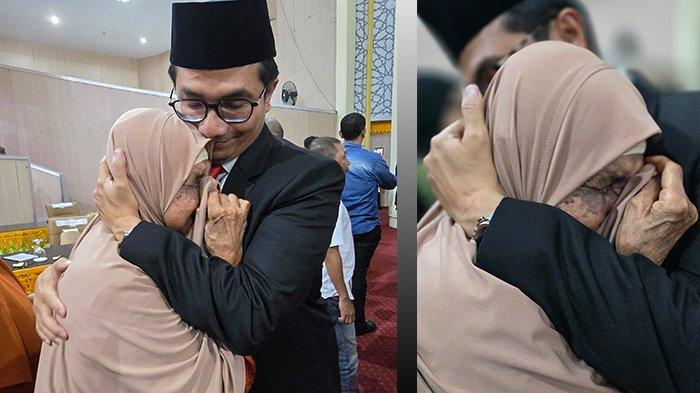 Ketua Sementara DPRK Banda Aceh, Irwansyah Peluk Ibunda Usai Pimpin Rapat Paripurna Pertama ...