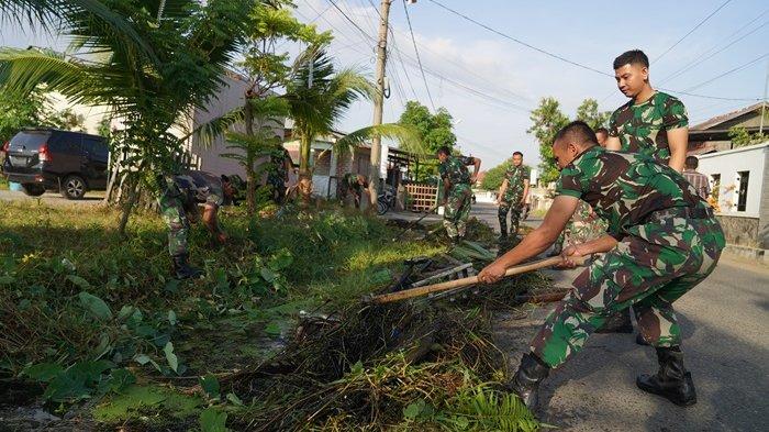 Sambut Masuknya Bulan Suci Ramadhan 1445 H, Korem 011/Lilawangsa Gelar Jumat Bersih ...