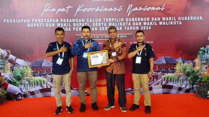 KIP Pidie Jaya Raih Peringkat II Nasional dalam Pengelolaan Rekapitulasi Suara Pilkada 2024 ...