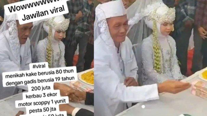 Viral Kakek 80 Tahun Nikahi Gadis 18 Tahun Maharnya Fantastis