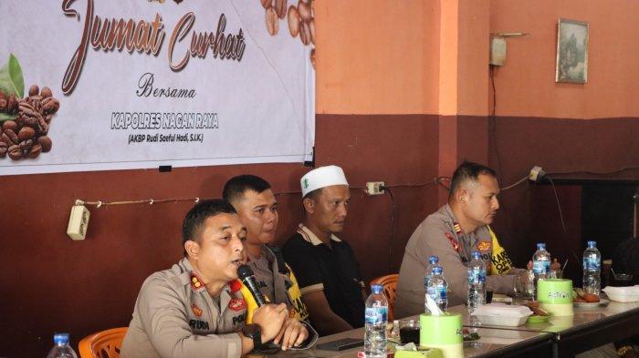 Jumat Curhat, Kapolres Nagan Raya Ajak Warga Waspadai Intimidasi Jelang Pemilu - Serambinews.com
