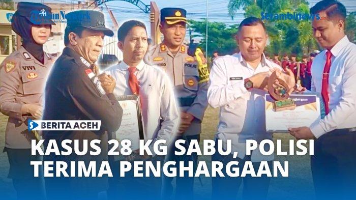 VIDEO - Ungkap Kasus 28 Kg Sabu, Kapolres Bireuen dan Belasan Personel Terima Penghargaan ...