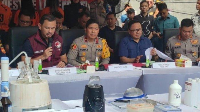 Pabrik Ekstasi di Medan Digerebek Polisi, 5 Orang Ditangkap, Produksi ...