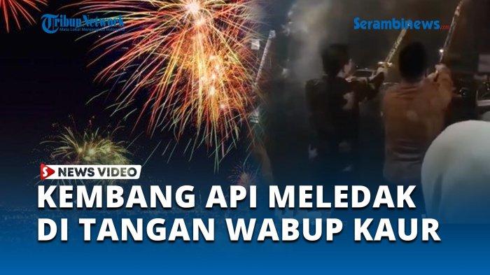 VIDEO Kembang Api Meledak di Tangan Wabup Kaur Saat Pergantian Tahun ...