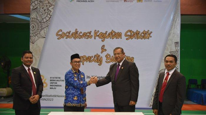 Perkuat Riset dan Kajian Data, BPS Aceh Jalin Kerjasama dengan DPD IKAL Lemhannas - Serambinews.com