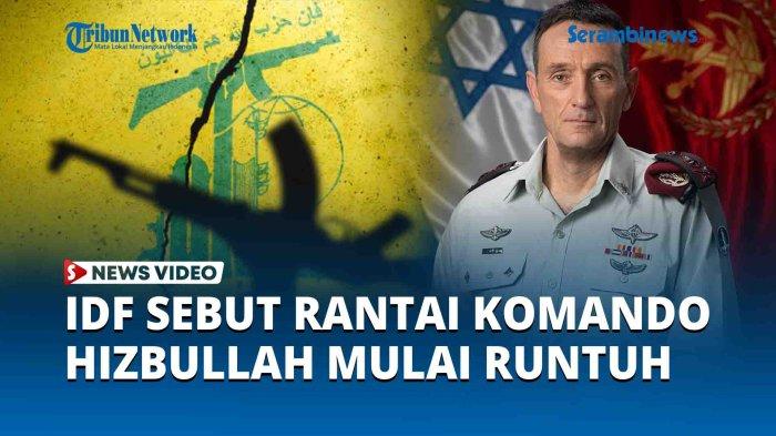 VIDEO Kepala Staf IDF sebut Rantai Komando Hizbullah Mulai Runtuh ...