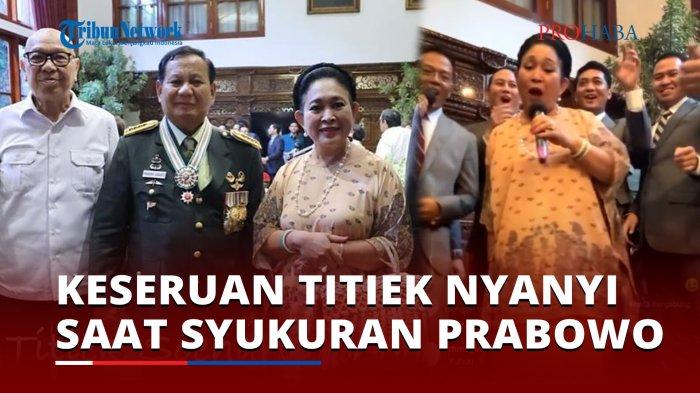 VIDEO Keseruan Titiek Soeharto Nyanyi & Joget saat Syukuran Prabowo Naik Pangkat Jenderal ...