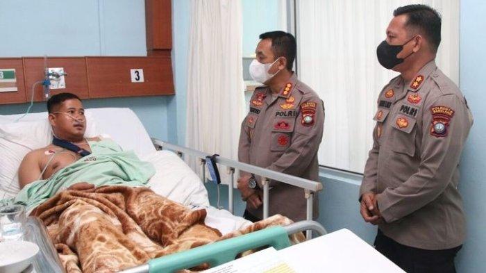 Kondisi Terkini Brigadir Toto Herianto Brimob yang Tertusuk Anak Panah di Batam, Semakin Membaik ...