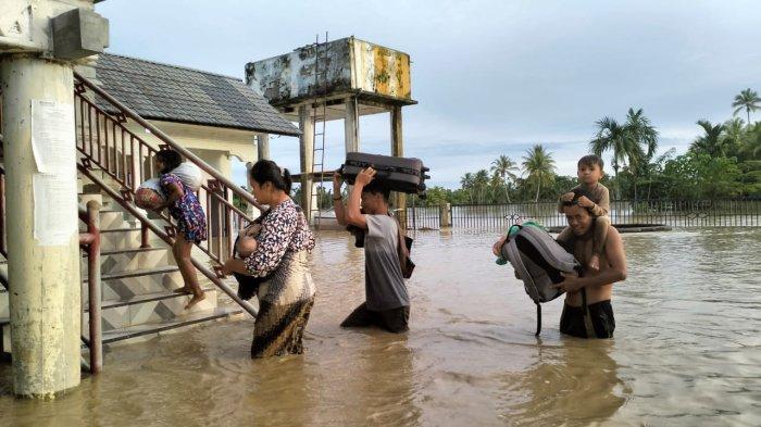 Ini Data Korban Banjir di Aceh Utara yang Masih Mengungsi - Serambinews.com