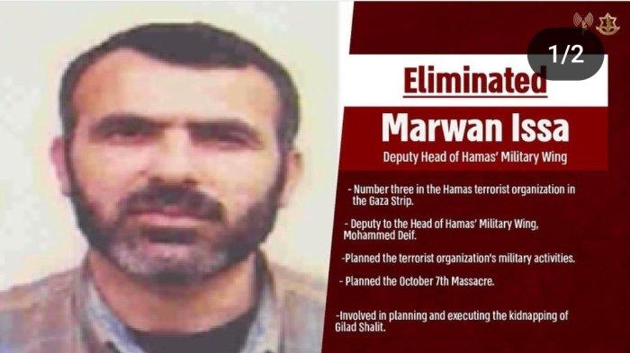 Israel Klaim Komandan Senior Militer Hamas Marwan Issa Tewas dalam ...
