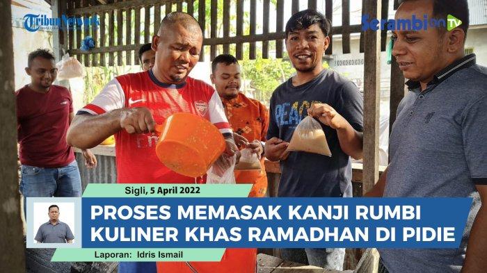 VIDEO Melihat Proses Memasak Kanji Rumbi, Kuliner Khas Ramadhan di ...