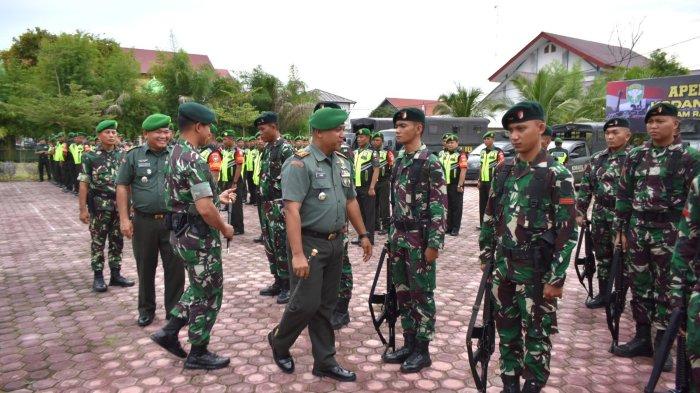 Hadapi Pemilu 2024, Prajurit Badak Hitam Yonif 113/JS Hadiri Apel Gelar ...