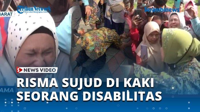 VIDEO - Mensos Risma Sujud di Kaki Guru Disabilitas Saat Berdebat ...