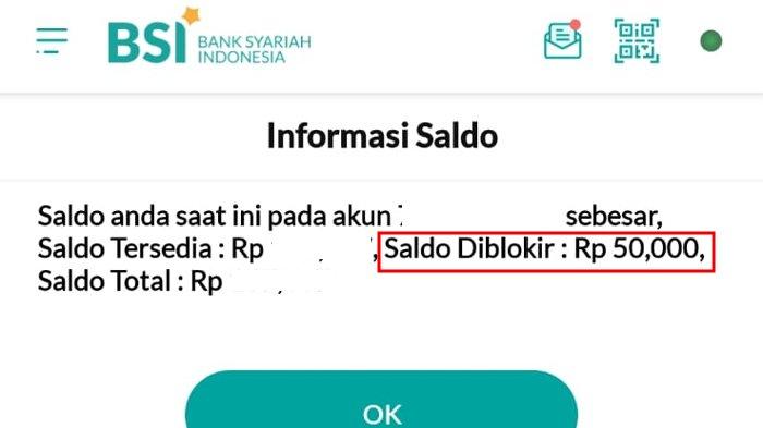 Nasabah BSI Dibuat Syok dengan Tampilan ‘Saldo Diblokir Rp 50.000’, Ini ...