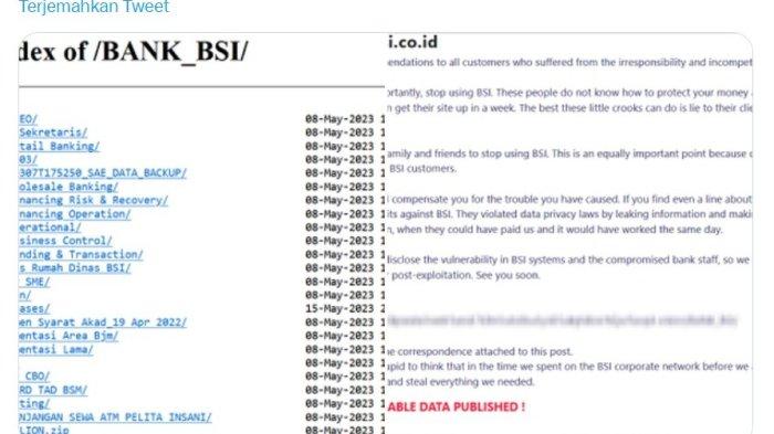 Nasib BSI Usai Lewati Tenggat Waktu Beri Tebusan ke Peretas LockBit ...