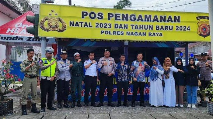 Sekda Nagan Raya Kunjungi Pos Pengamanan Operasi Lilin Pengamanan Natal dan Tahun Baru ...