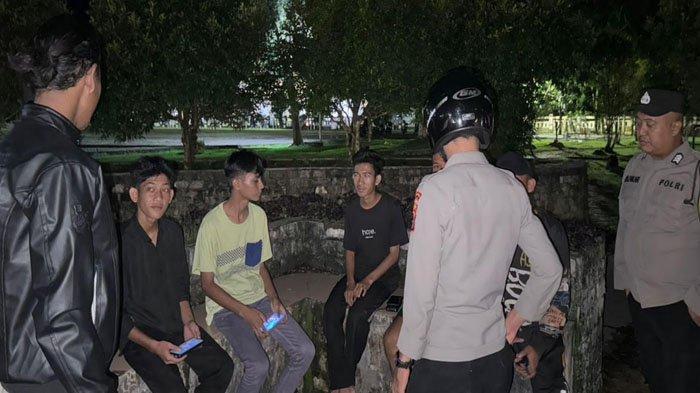 Polsek Simeulue Timur Gelar Operasi Sikat 2025, Cegah Aksi Premanisme - Serambinews.com