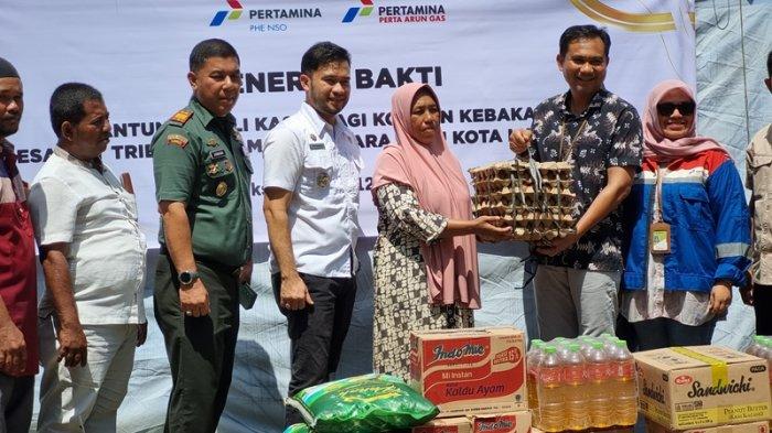 PT PAG dan PHE Bantu Korban Rumah Terbakar di Lhokseumawe, Ibu ...