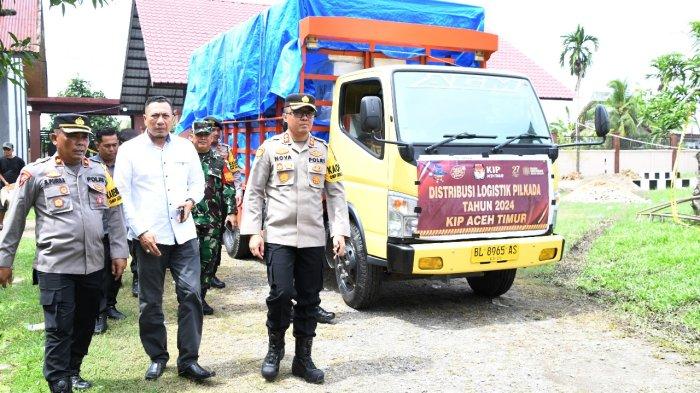 Distribusi Logistik Pilkada 2024 Aceh Timur Dimulai dari Wilayah Terjauh - Serambinews.com