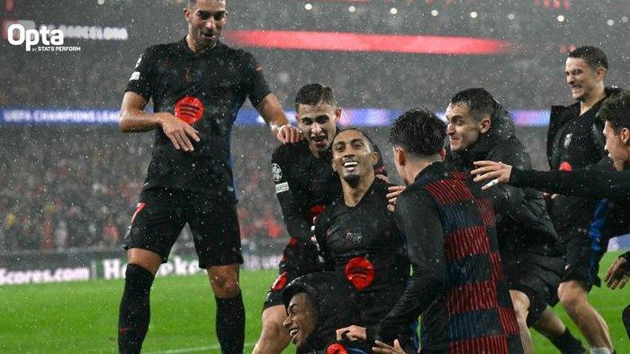 Hasil Liga Champions: Drama 9 Gol, Barcelona Menang Dramatis di Markas Benfica - Serambinews.com