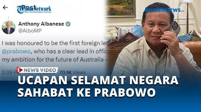 VIDEO Pemimpin Dunia Mulai Beri Ucapan Selamat ke Prabowo, Joe Biden Diwakili Jubir ...