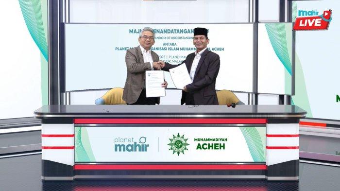 PW Muhammadiyah Aceh Teken MoU Kerja Sama dengan PT Planet Mahir untuk ...