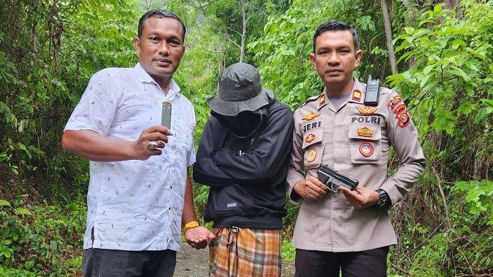 Pria di Tiro Serahkan Pistol Rakitan Berisi 5 Butir Peluru ke Polisi ...