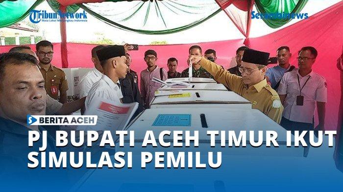 VIDEO Pj Bupati Aceh Timur Ikut Simulasi Coblos Surat Suara Pemilu 2024 ...