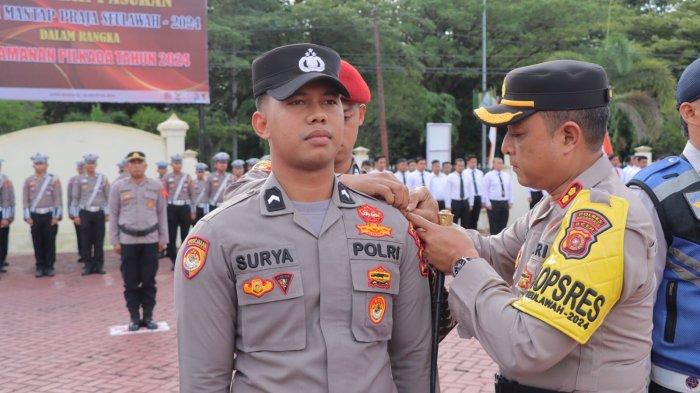 Amankan Pilkada, Polres Nagan Raya Gelar Apel Operasi Mantap Praja 2024 - Serambinews.com