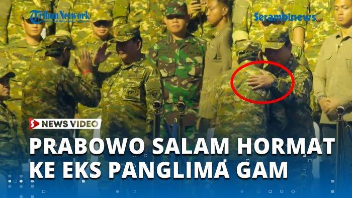 VIDEO - Prabowo Salam & Tepuk Pundak Eks Panglima GAM Muzakir Manaf di ...