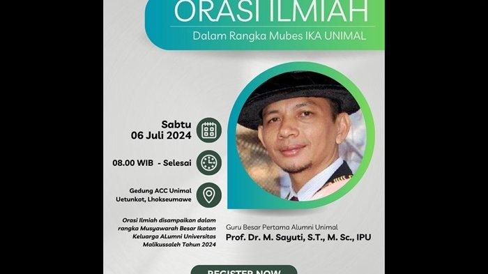 Profil Prof M Sayuti, Guru Besar Pertama dari Alumni Dijadwalkan Orasi ...